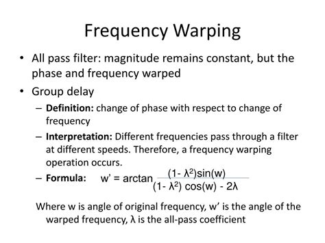 Ppt Warped Linear Prediction Powerpoint Presentation Free Download