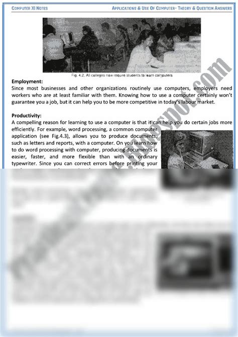 Solution Applications And Use Of Computer Theory And Questions Answers