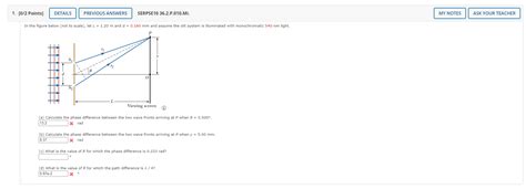 Solved A Calculate The Phase Difference Between The Two Chegg