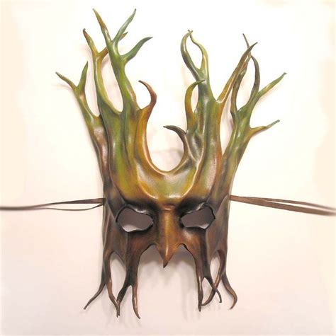 Leather Tree Mask Teonova Wearable Art