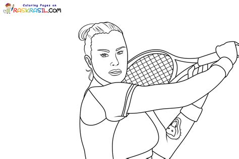 Coloriage Tennis à imprimer
