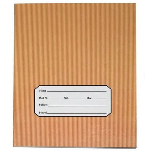 Plain Paper Rectangular Hard Cover School Note Books At 11 20 INR At