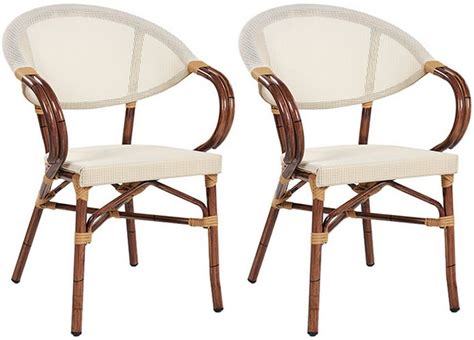Pemora Gartensessel Gartenstuhl Bistrostuhl Terrassensessel 2 Er Set Mango