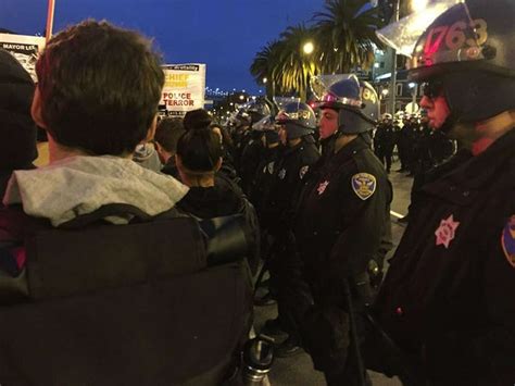 Homeless Advocates Face Off With Cops At Super Bowl City