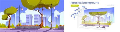 Parallax Background City Vector Art Icons And Graphics For Free Download