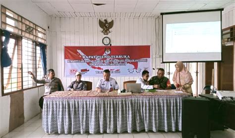Babinsa Koramil Muara Wahau Hadiri Rapat Pleno Terbuka Rekapitulasi DPSHP Tingkat PPK