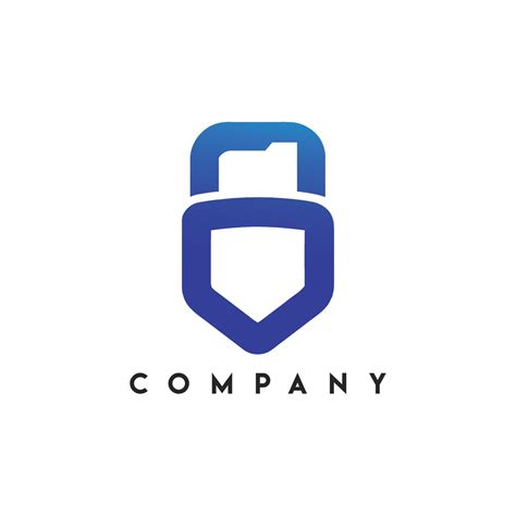 Personal Folder Padlock Logo Secure Folder Vector Design Data