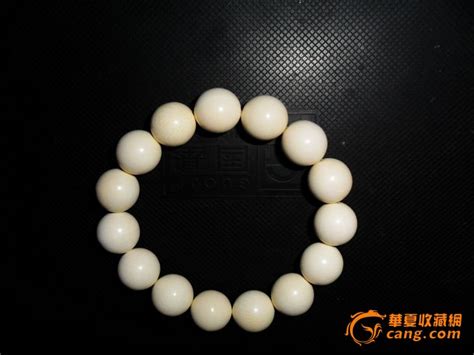 泰国象牙手链 象牙珠手链 黑檀木白象牙 大山谷图库