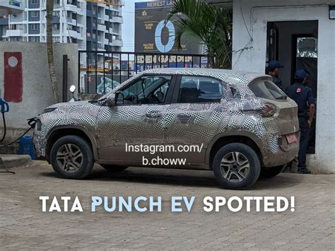 Tata Punch Electric Spotted At A Charging Station Motoroctane