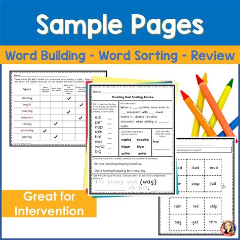 Doubling Spelling Rule Activities Made By Teachers