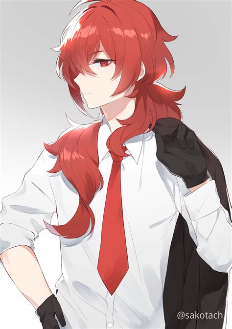 Daddy Diluc Fanart Genshin Impact Hoyolab