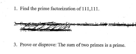 Solved 1 Find The Prime Factorization Of 111111 3 Prove Solved 1 Find The Prime Factorization Of 111111 3 Prove