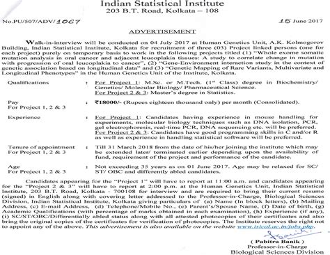 Isi Kolkata Somatic Mutation Analysis Project Walk In