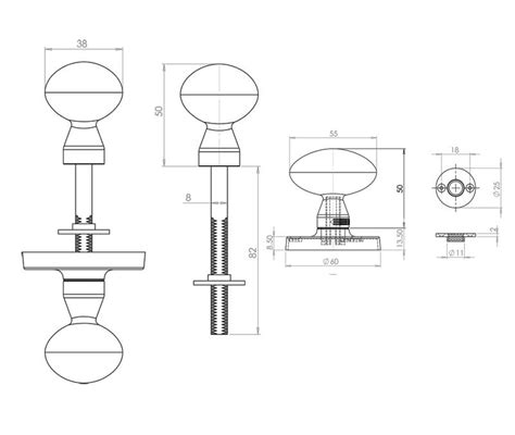 Oval Small Door Knobs Frelan Hardware