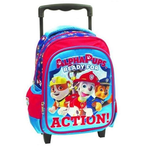 PAT PATROUILLE PAW PATROL Trolley Sac à dos X X cm Hand Spinner en cadeau Cdiscount
