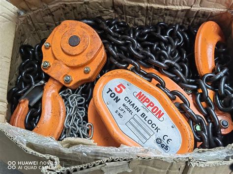 Nippon Chain Block 5t Commercial And Industrial Industrial Equipment On Carousell