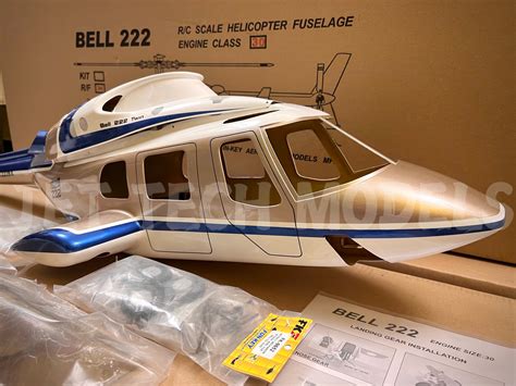 Funkey Scale Fuselage Bell 222 30 550 Size Blue Color With