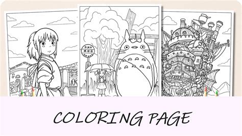 22 COLORIAGES DU STUDIO GHIBLI PAGES DE COLORIAGES