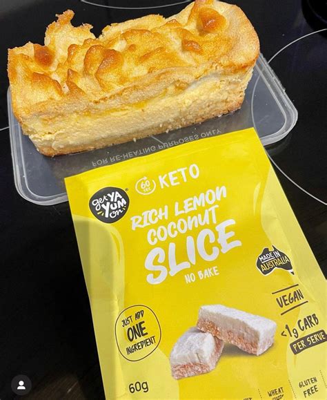 Rich Lemon Coconut Slice 60g - NO BAKE – GetYaYumOn
