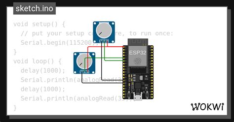 Potentiometer Wokwi Esp32 Stm32 Arduino Simulator