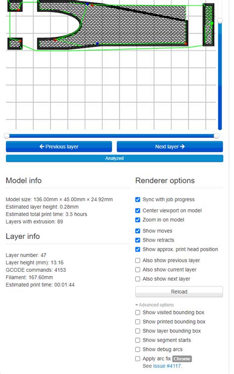 GCode Viewer Visualisation Problem Issue 4117 OctoPrint OctoPrint