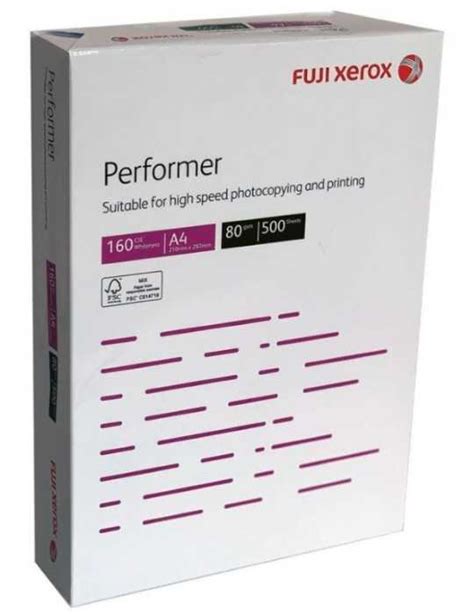 Fuji Xerox Photocopy Paper Performer A4 80 Gsm 500s Cash And Carry 100