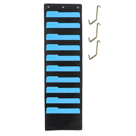 Hanging File Folder Organizer Pockets Hangers Cascading Wall Organizer Perfect For Home