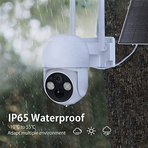 WOOLINK 4MP Solar Security Camera Wireless Outdoor