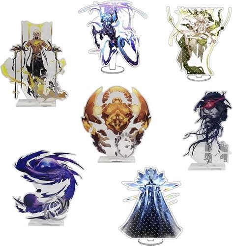 Jp 崩壊：スターレイル アクリルスタンド 星神 ナヌーク 嵐 薬師 虚無 存護 台座あり コスプレ小物 軽量 置物