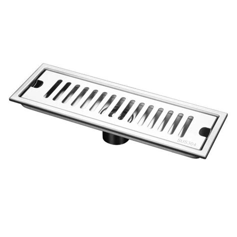 KEENSO Siphon de sol long Siphon de Sol de Douche Linéaire avec Grille de Couverture Amovible