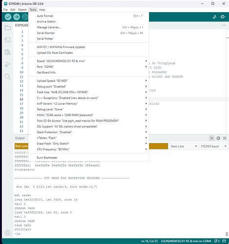 Esp8266 Serial Monitor Código Basura Español Arduino Forum