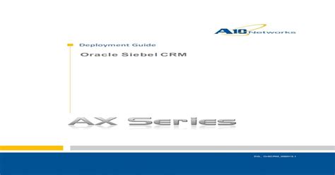 Pdf Oracle Siebel Crm Deployment Guide Dokumentips