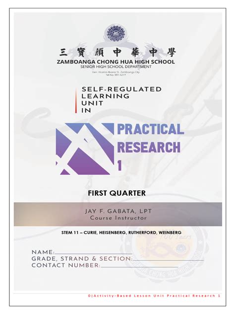 Week 1 Module In Practical Research 1 Pdf Qualitative Research