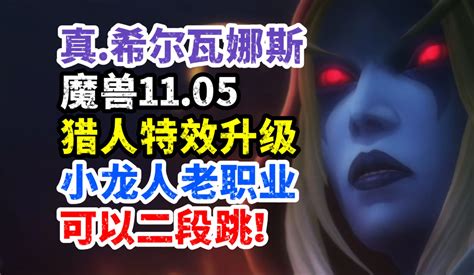 魔兽1105：猎人特效升级为希尔瓦娜斯，小龙人老职业可以二段跳啦！ 泰莉亚子 泰莉亚子 哔哩哔哩视频