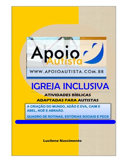 Atividades Bíblicas Adaptadas Para Autistas A Criação Do Mundo Adão E