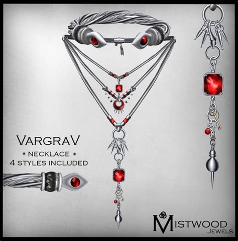 Second Life Marketplace Mistwood Jewels Vargrav Unisex Necklace