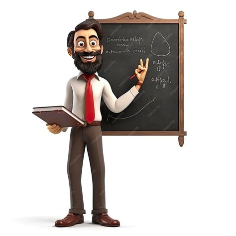 Premium Photo Illustration Of A Teacher Teaching