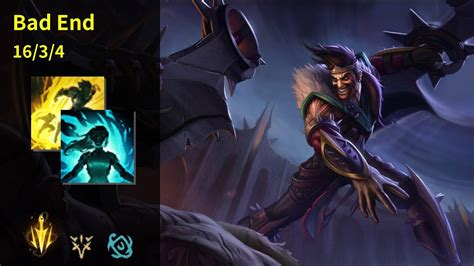 Draven Pentakill Bad End Kr Challenger 1316 Youtube