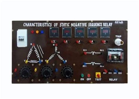 Characteristics Of Static Negative Sequence Relay Panel S S Lab Equipments At ₹ 65000 Piece