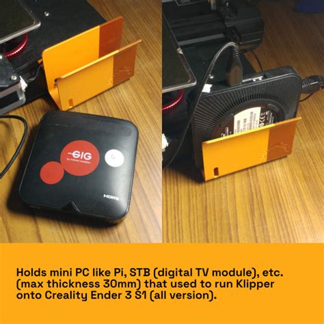 3d Printable Creality Ender 3 S1 Mini Pc Bracket By Diystrument