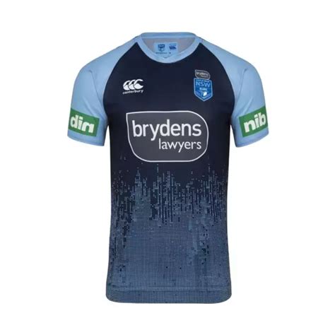 Nsw Blues State Of Origin Mens Training Jersey Sizes L 5500