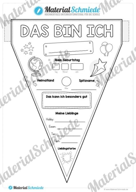 Das Bin Ich Wimpel Wimpelkette
