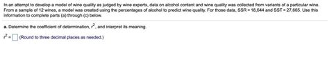 Solved If SSR And SSE Determine SST Then Compute Chegg