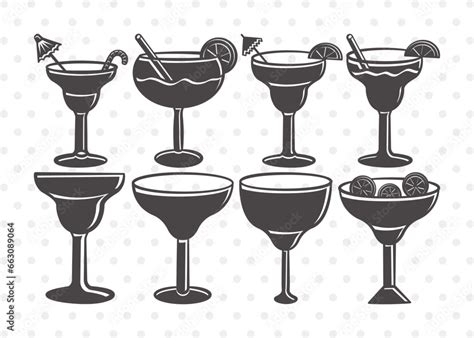 Margarita Glass Clipart Svg Cut File Martini Glass Svg Lime Svg