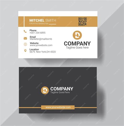 Premium Vector Business Card Template Name Card Template