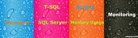 Script To Monitor Sql Server Memory Usage T Sql