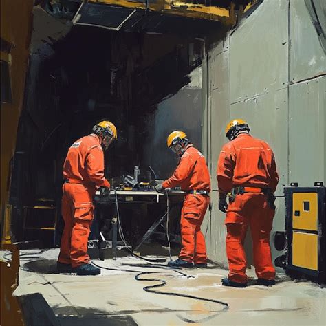 A Maintenance Team Conducting Routine Inspections Premium Ai