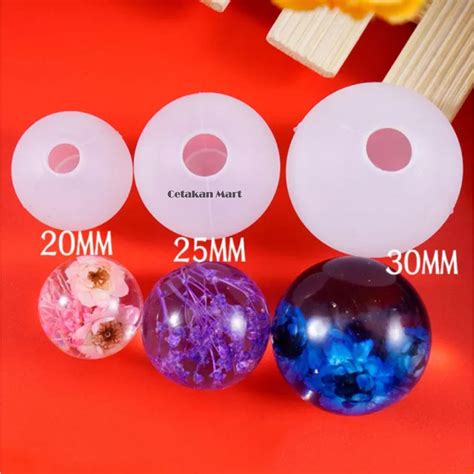Jual Cm Cetakan Handmade Diy Bulat Resin Epoxy Set Isi 3 Bh Silikon