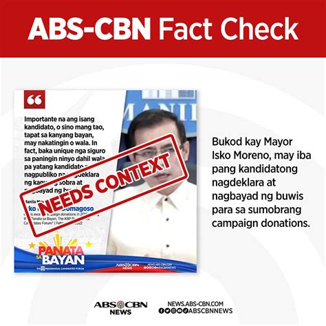 FACT CHECK Sino Ang Mga Kandidatong Nagdeklara Ng Buwis Para Sa