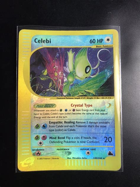 Mavin 2003 Celebi Crystal 145 144 Skyridge ENG Holo Reverse No